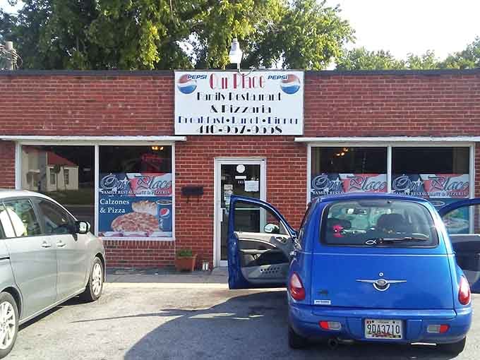 Our Place Family Restaurant covers breakfast, lunch, dinner, pizza, and calzones, which is basically a full day's happiness under one roof.