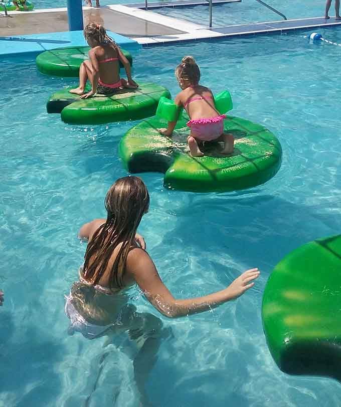 Those floating green lily pad obstacles separate the bold from the very bold. Everyone ends up in the water eventually, and that's perfectly fine.