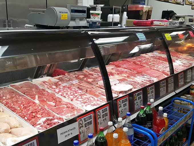 A meat counter this well-stocked is basically a love letter to anyone who takes cooking seriously. The tacos make perfect sense now.