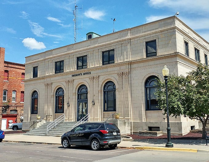 Even the Sheriff's Office occupies a building with more architectural dignity than most modern government facilities could ever muster.
