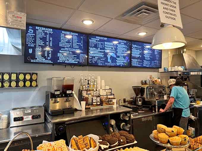 Behind that counter, real people make real food, and the whole operation hums along like a well-loved kitchen should.