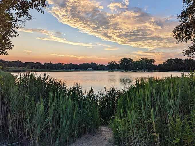 Sunset views like this are why people write poetry, even if they're terrible at writing poetry.