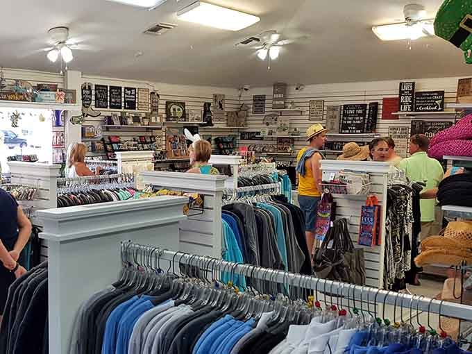 The gift shop at Stan's is stocked with shirts, hats, and souvenirs. Leave with something to remember, or just come back again soon.