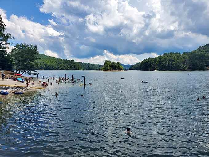 On a sunny summer day, Lake Glenville becomes the most popular address in all of Jackson County.