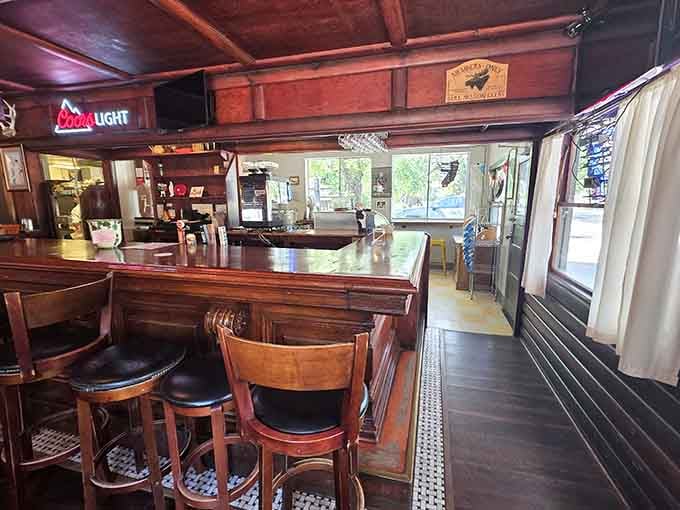 A classic bar where you can enjoy your meal and maybe strike up a conversation with your new best friend.