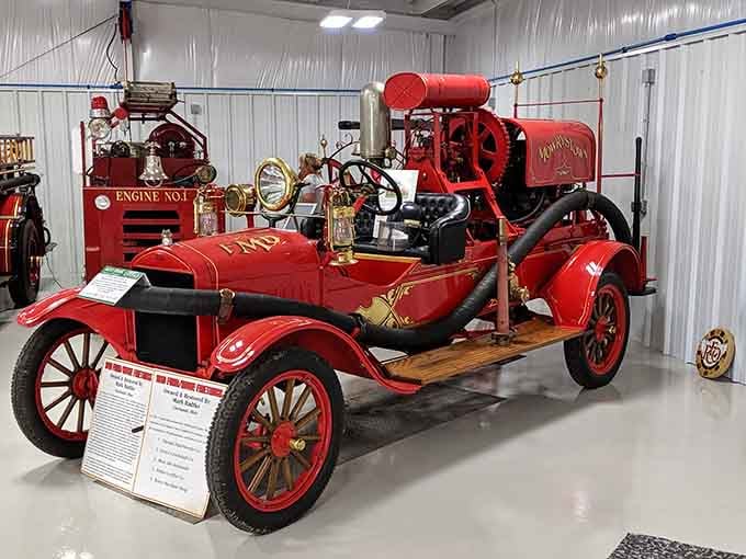This 1919 Ford Howe firetruck saved lives when Calvin Coolidge was still climbing the political ladder.
