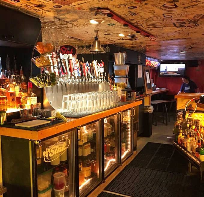 Behind the bar at The Sink, where good pours and great energy have been the standard for decades.