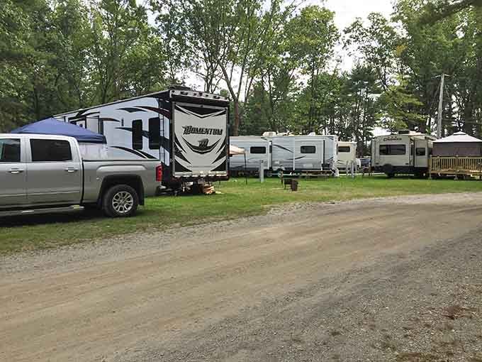 The RV section offers all the comforts of home with none of the yard work, which sounds like retirement done right.