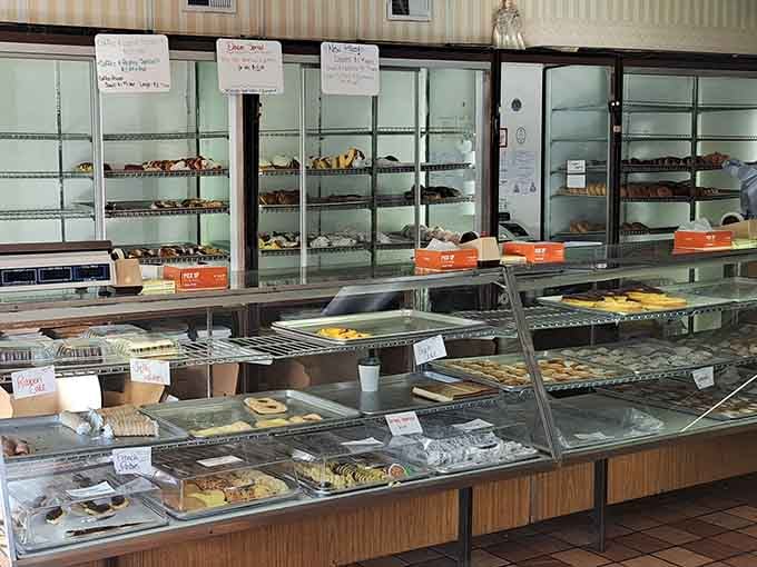 Counter after counter of fresh baked goods, this is what it looks like when a bakery truly means what it says.
