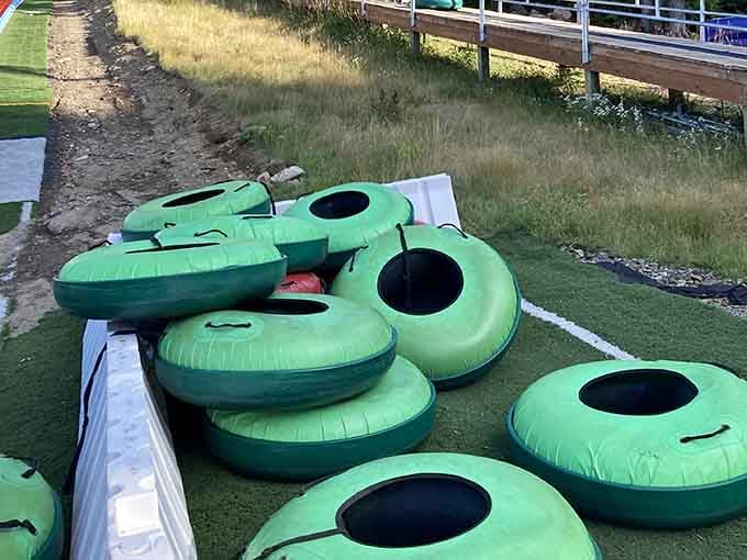 Tube Hill offers a gentler alternative for those who prefer their thrills slightly less white-knuckled.