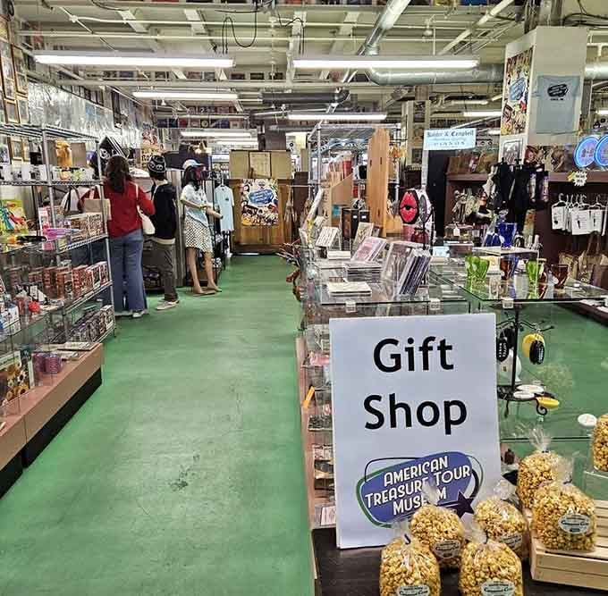 The gift shop is packed with pop culture goodies, because leaving empty-handed here would be a genuine crime.