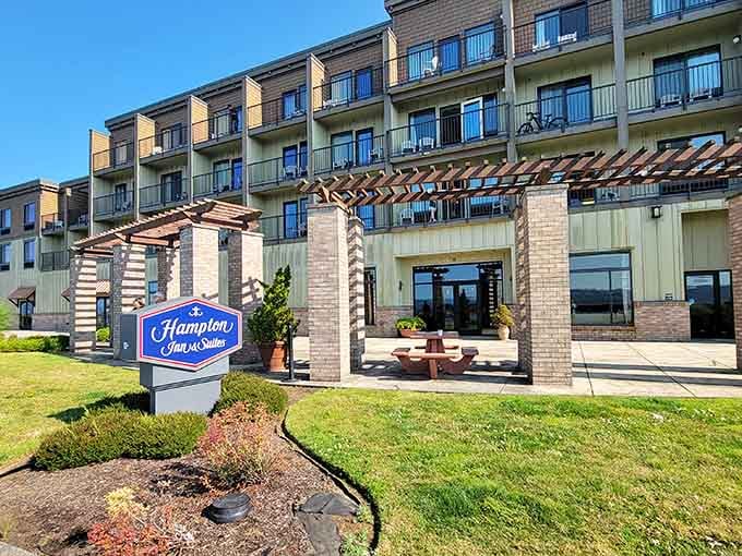Modern accommodations meet historic charm, because even visitors deserve comfortable beds after exploring all day long.