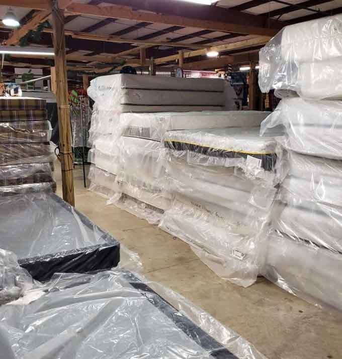 Yes, you can even buy a mattress here, because the Awesome Flea Market has everything.