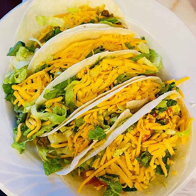 A plate of tacos at a New Jersey diner proves this kitchen doesn't believe in limitations.
