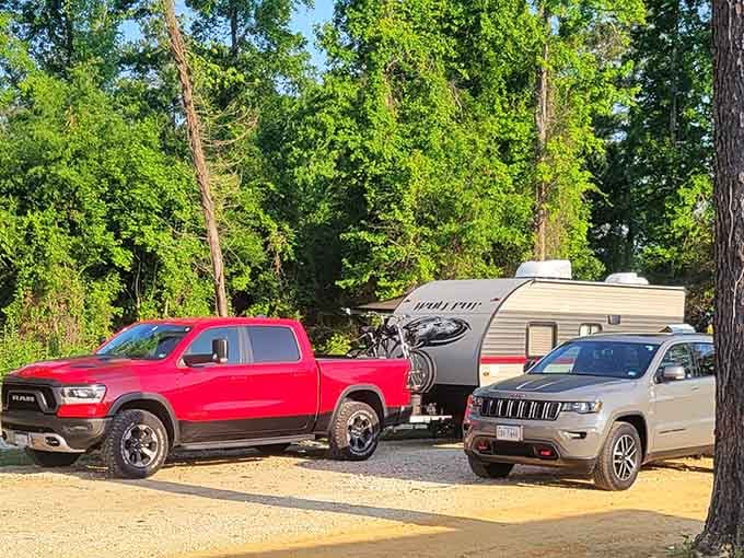 RV parking means you can bring your home away from home to wine country for extended relaxation.