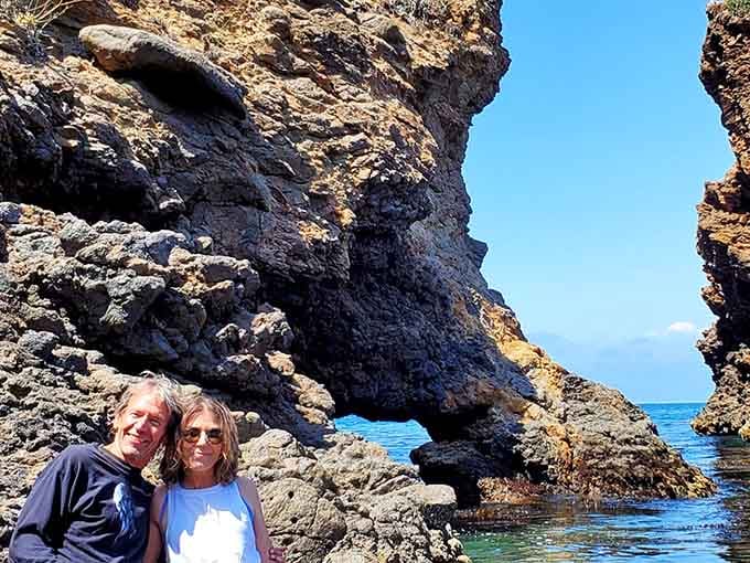 Two visitors discovering that California's best-kept secret was hiding in plain sight all along, imagine that.