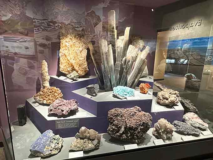 Nature's jewelry box, overflowing with crystals and minerals so vivid they make gemstones look like they're trying too hard.