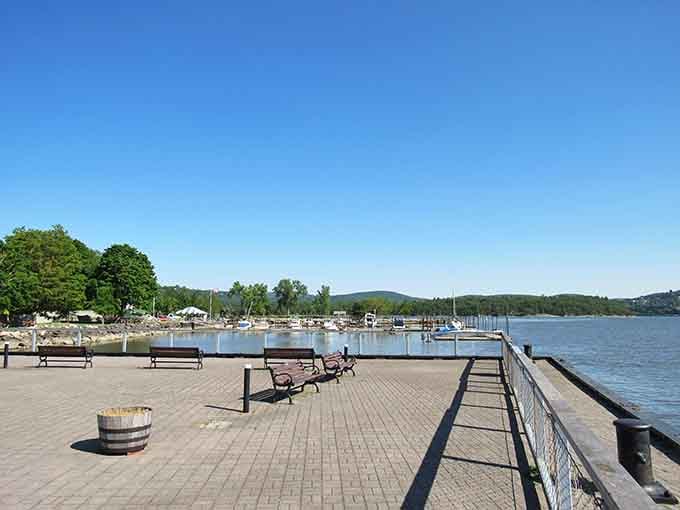 The Cold Spring boardwalk offers front-row seats to the Hudson River, and the admission price is absolutely nothing.