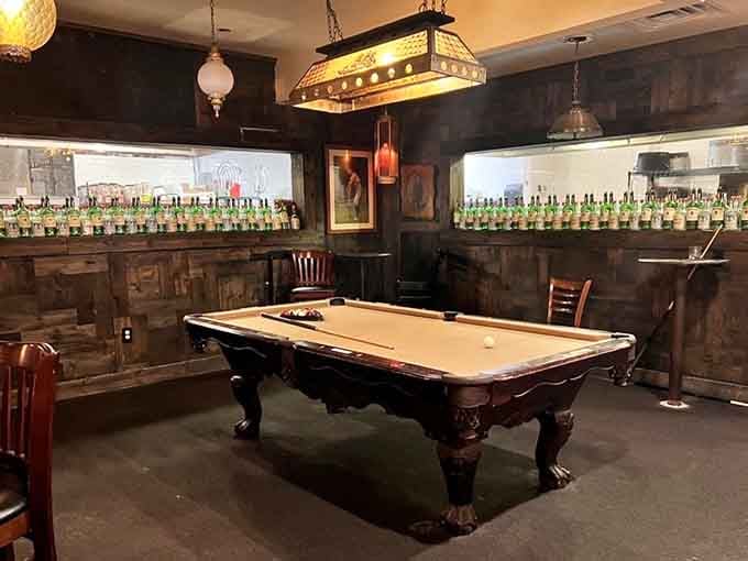 A proper pool table adds that recreational element every great pub needs for lingering after your meal's finished.