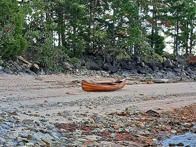 Your canoe pulled up on shore, ready for the next adventure whenever inspiration strikes.