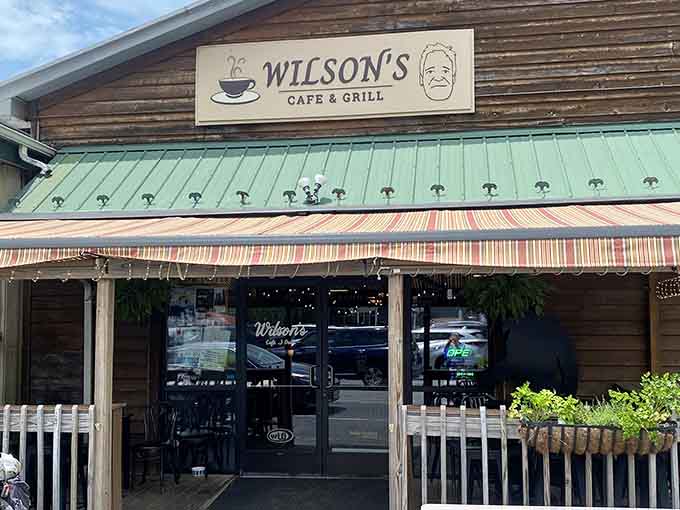 Wilson's Cafe and Grill, the kind of cozy neighborhood spot that makes you want to stay forever.