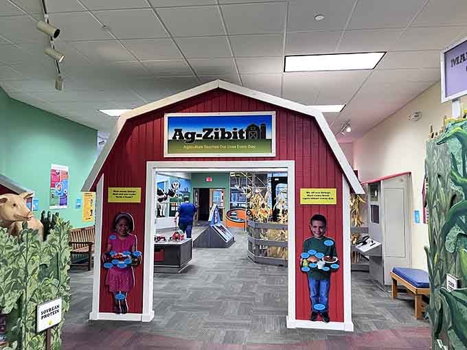 Stepping through the red barn entrance of Ag-Zibit feels like the museum just said, "Hey, let's talk about where your food actually comes from."