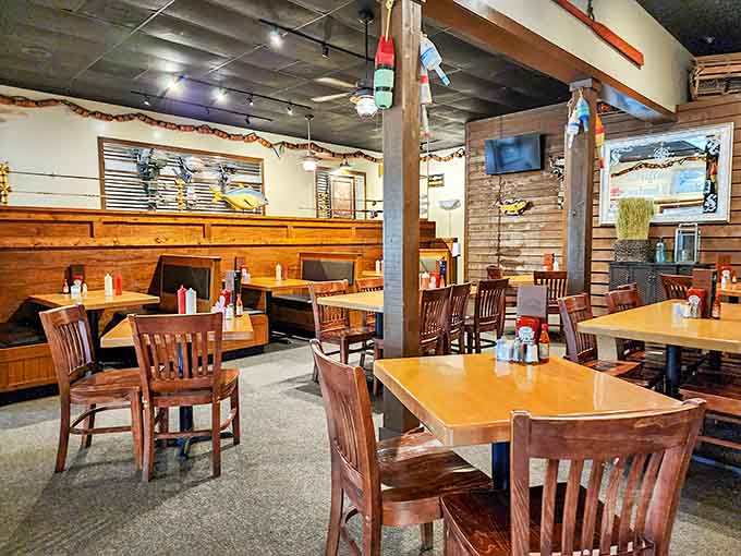 Spacious seating that says come as you are, stay as long as you like, we're happy you're here.
