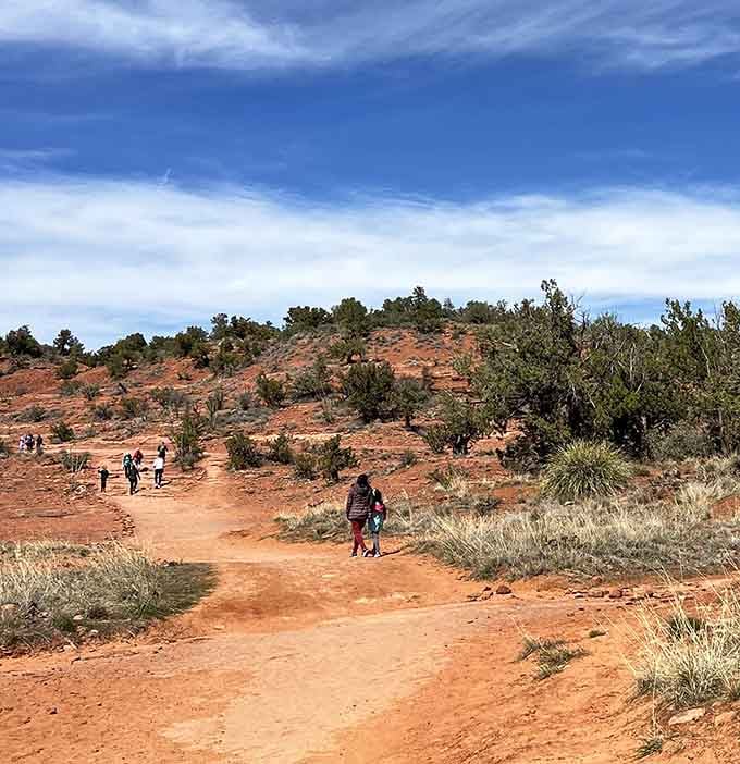 Red dirt trails, big skies, and good company. This is what a perfect afternoon looks like.