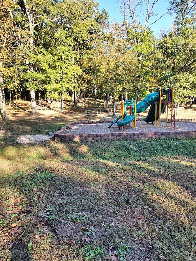 Even the playground at Elephant Rocks has a backdrop that most national parks would envy.