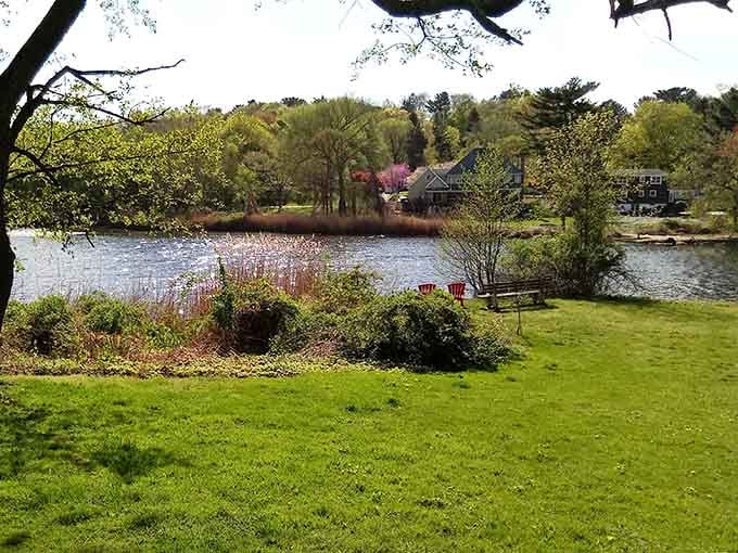 Old Fording Place offers a peaceful waterside view that makes you forget your phone exists, and that's a gift.