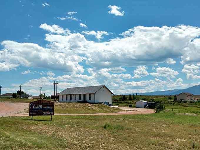 Simple churches dot the landscape, serving communities where neighbors still know each other beyond social media profiles.
