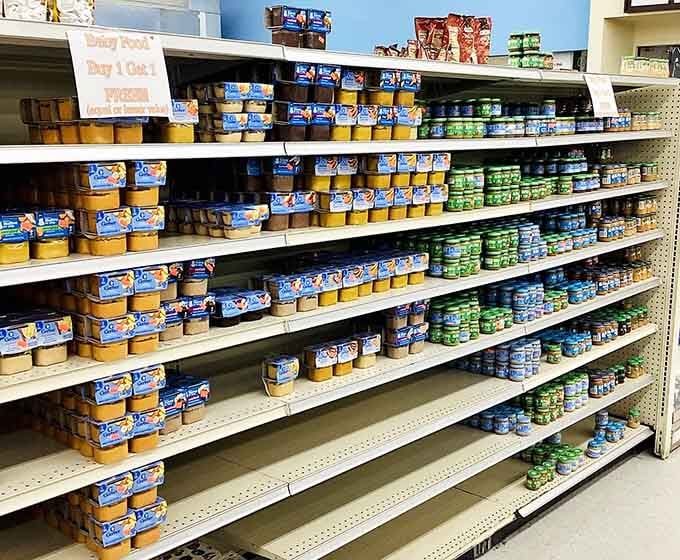 Gerber baby food stacked buy-one-get-one, even the littlest members of the family get in on the savings.