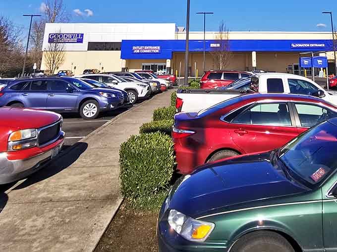 A packed parking lot tells you everything, when this many people show up, something very good is happening inside.