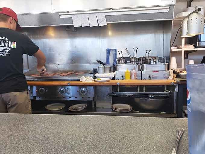 Watching your food cook right in front of you is a level of transparency most restaurants could never pull off.