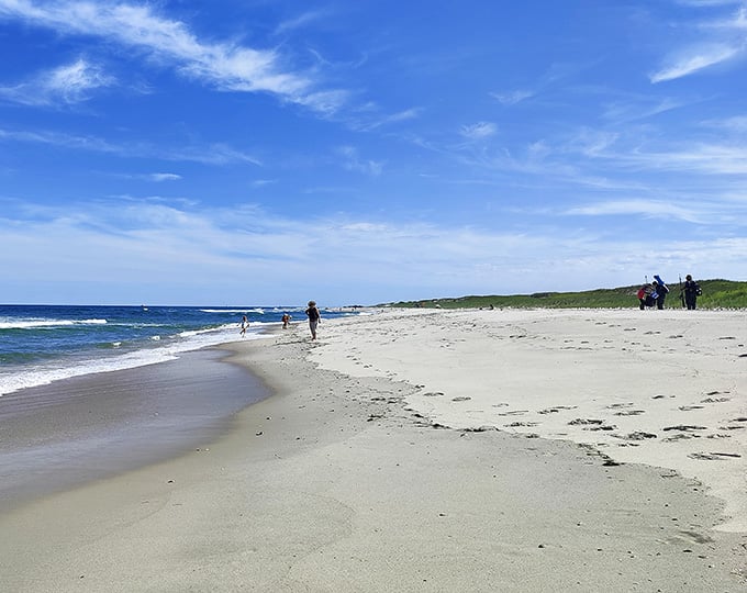 Endless stretches of sand where beachgoers are dots on the horizon, not sardines in a can.