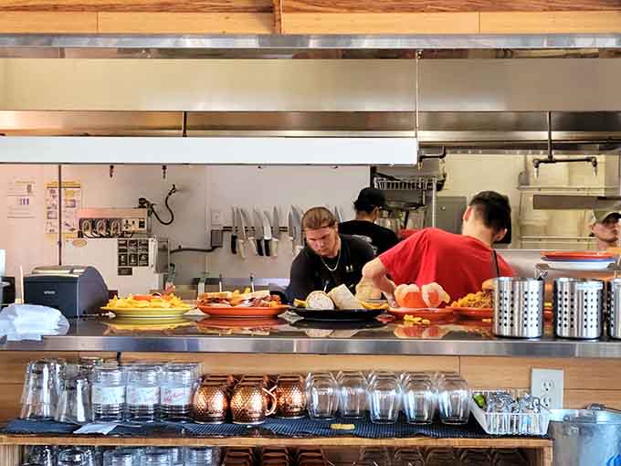 Behind every great plate is a kitchen crew that actually cares. These folks are clearly in their element.
