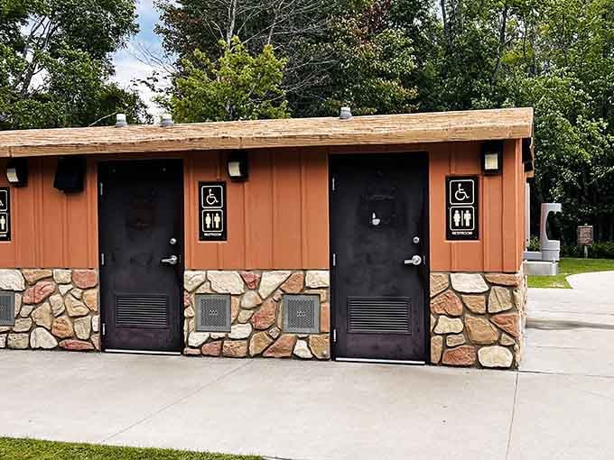 Clean, accessible, and well-maintained. Even the restrooms here are trying to impress you, and honestly, they succeed.