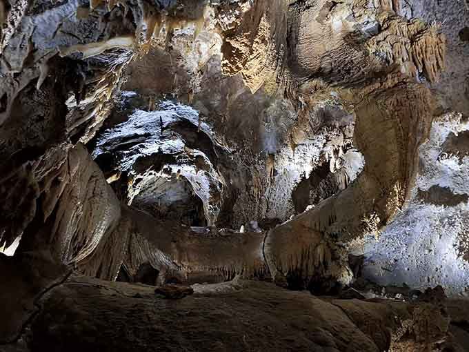 The cave opens into chambers that make you feel like you've wandered into the world's oldest art gallery.