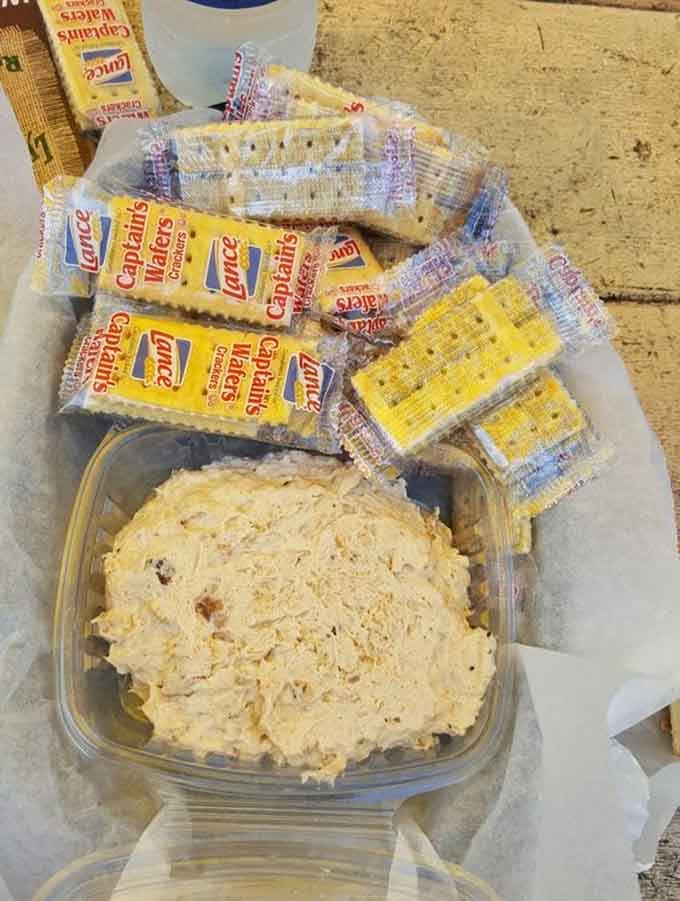 Smoky, creamy, and piled high with flavor, Jeremy's Smoked Mahi Dip and a stack of captain's wafers is a Florida snack worth celebrating.