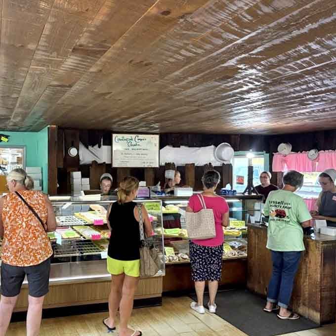 The counter at Miller's Bakery moves steadily, because good food and friendly service never need to rush.