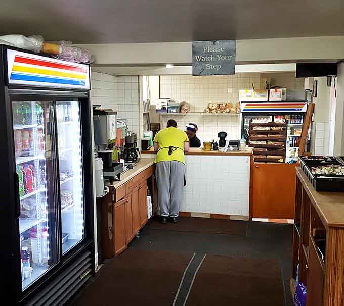 Behind that counter, good things are happening. The kind of kitchen that doesn't need an audience to perform.