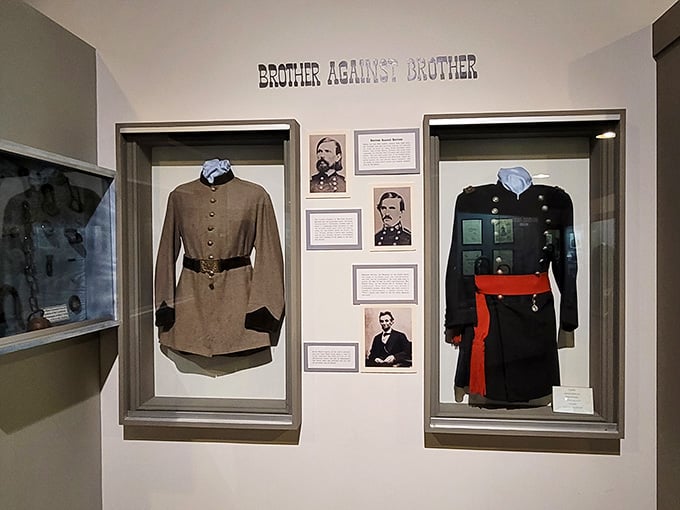Brother against brother, displayed side by side. Kentucky's Civil War story was never simple or painless.