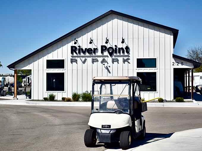 River Point RV Park sits right along the water, where the only agenda is watching the river do its thing.