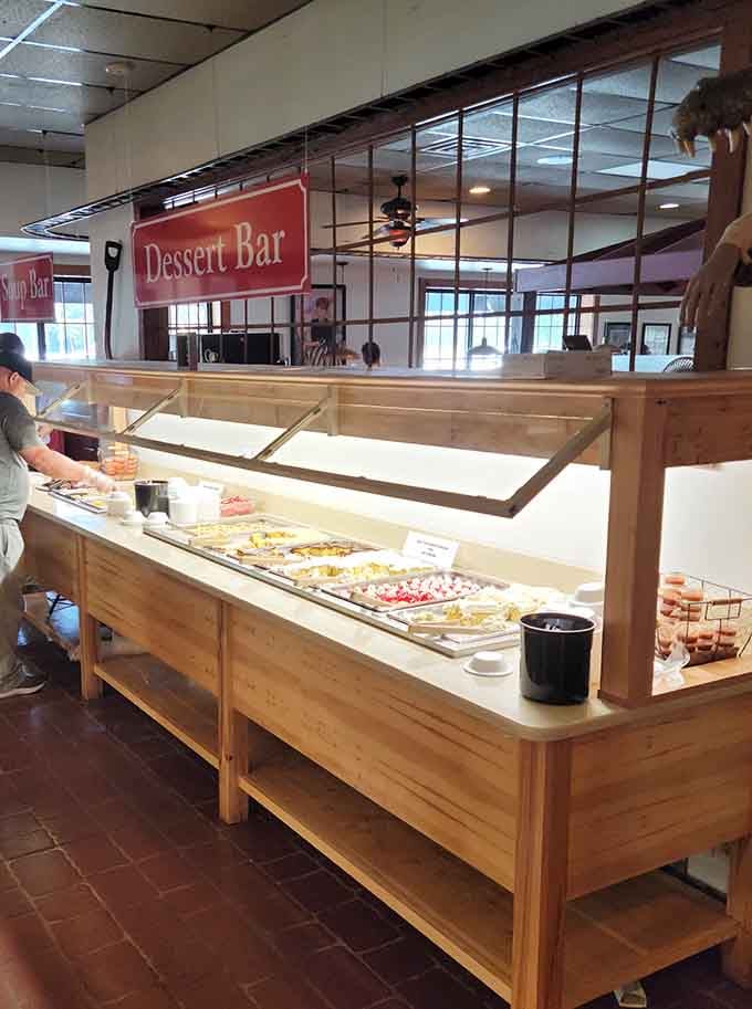 The dessert bar beckons with sweet temptations that make saving room for dessert absolutely mandatory.