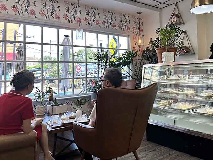 The best part about this cozy corner? Watching others enjoy their treats while you savor yours.