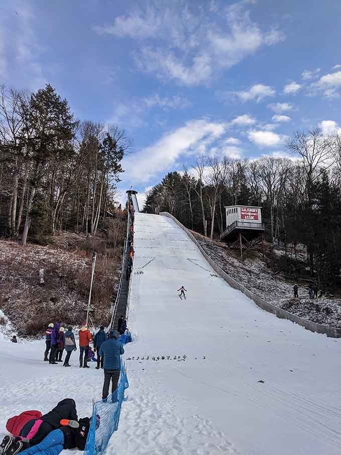 The Salisbury Winter Sports Association ski jump: proof that this quiet town has a genuinely thrilling side.