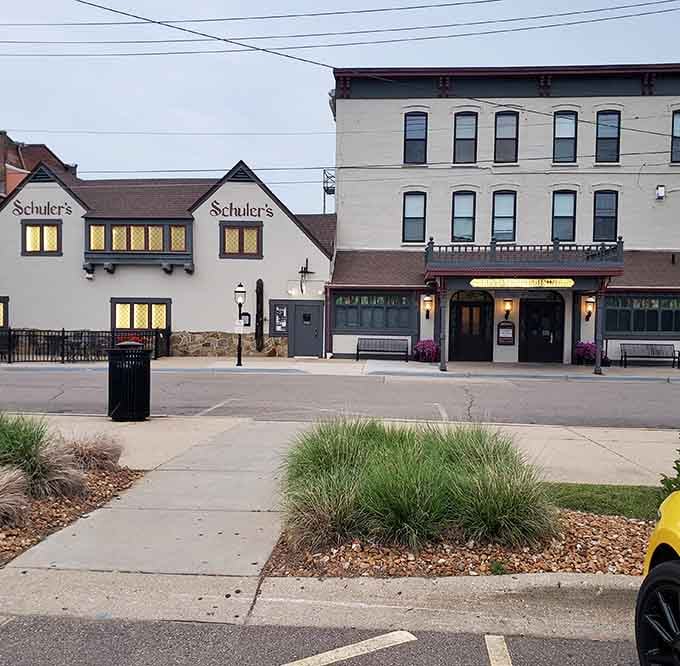 From across the street, Schuler's looks like a place with real stories to tell. It absolutely does.