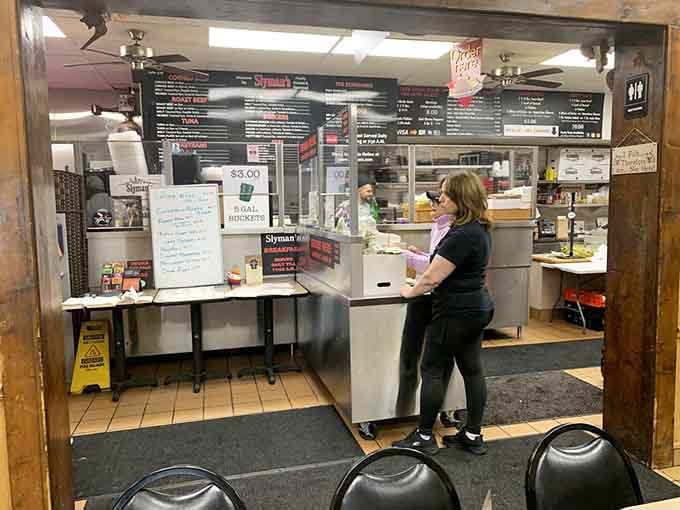 The order counter at Slyman's is where the magic officially begins, step right up.