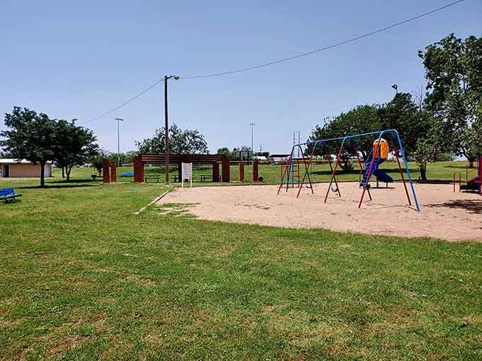 Fraley Park is simple, green, and exactly what a neighborhood park should look and feel like.