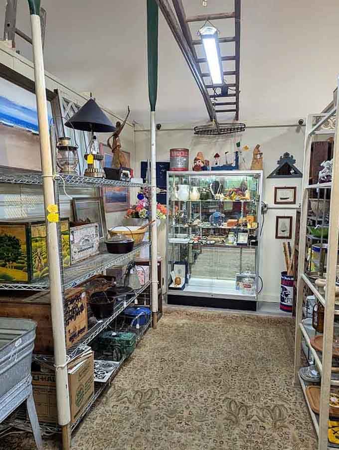Every inch of this aisle holds something unexpected, the kind of shopping that turns a quick stop into an afternoon.